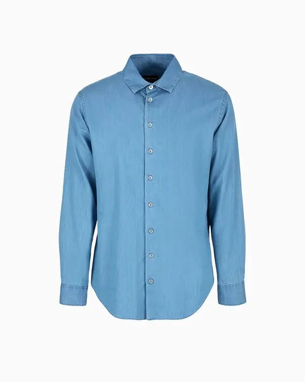 Giorgio Armani Denim Collection Cotton Denim Shirt