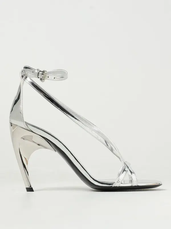 Alexander McQueen Metallic Heeled Sandals