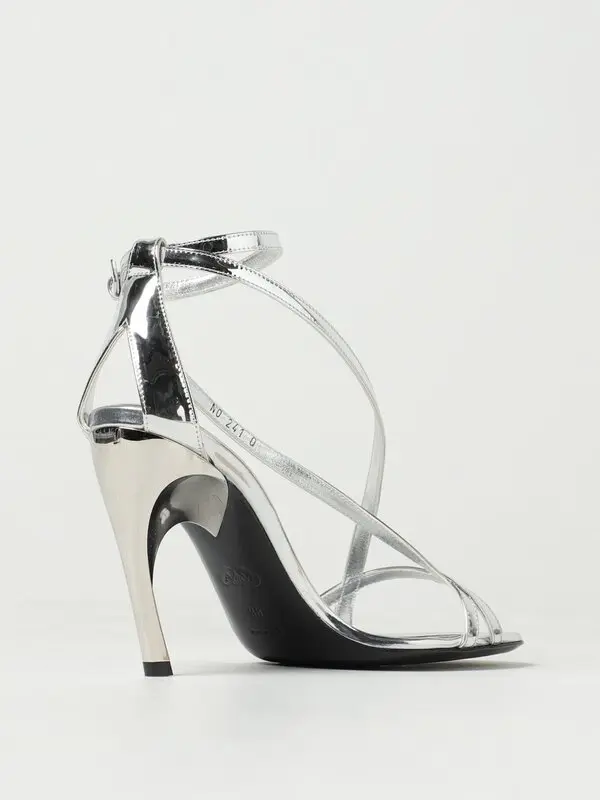 Alexander McQueen Metallic Heeled Sandals