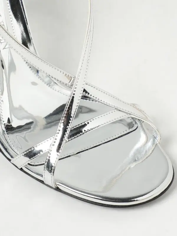 Alexander McQueen Metallic Heeled Sandals