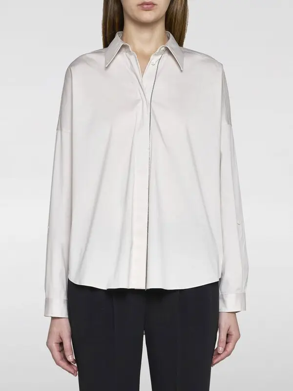 Brunello Cucinelli Classic Collared Shirt - White 1
