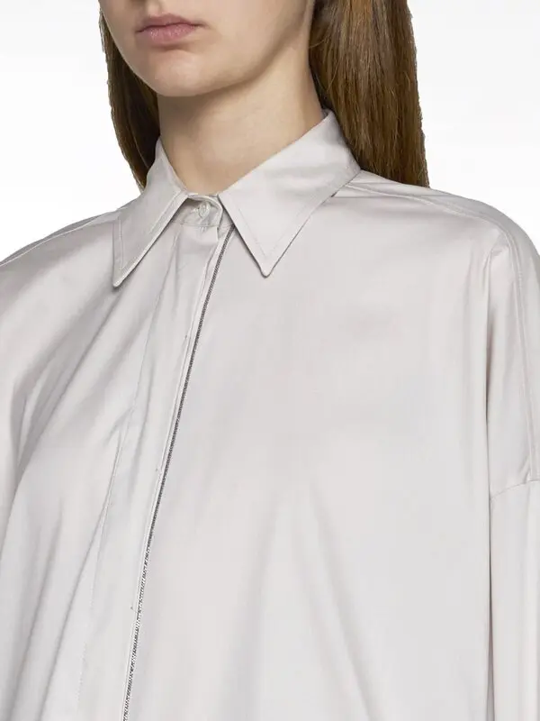 Brunello Cucinelli Classic Collared Shirt - White 1