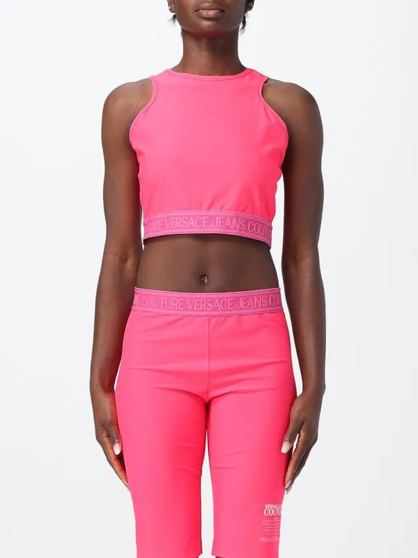Versace Cropped Top - Pink