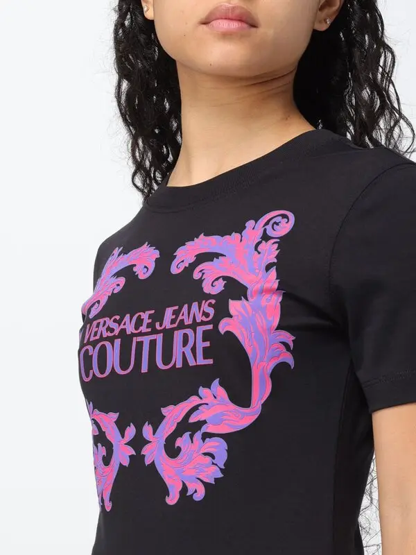 Versace T-shirt Dress With Logo Print