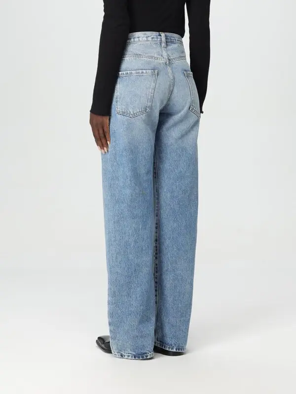 MAISON MARGIELA High-waisted Wide-leg Baggy Cotton Jeans - Blue