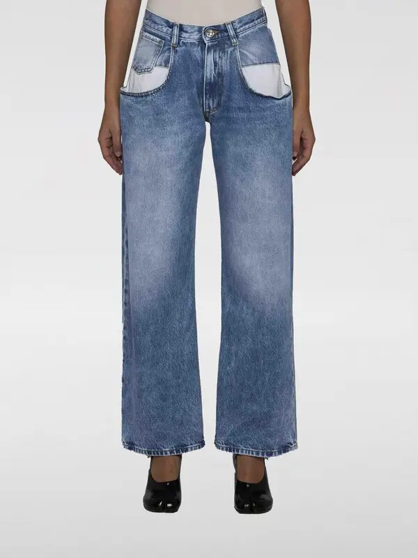 MAISON MARGIELA Straight Fit High-waisted Jeans - Denim