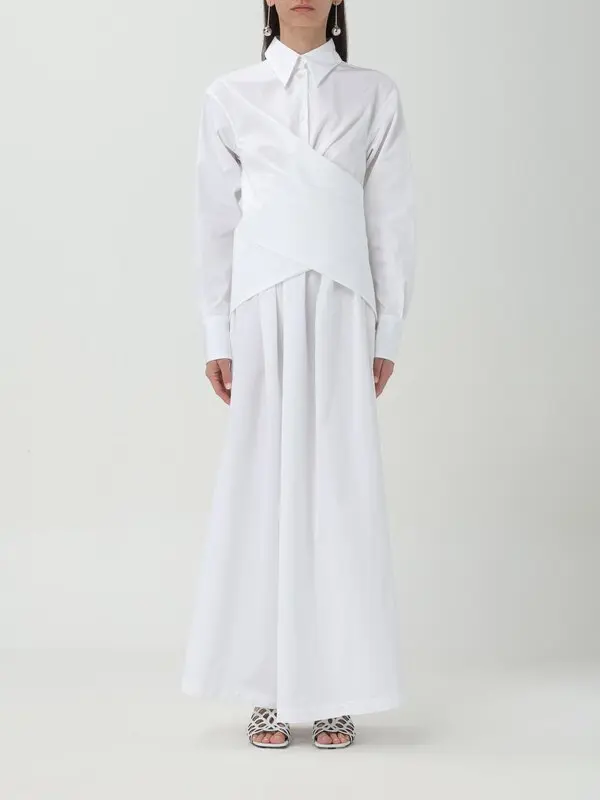 Fabiana Filippi Maxi Shirt Dress - White