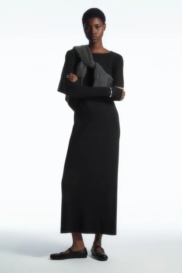 cos ribbed cotton dress COS COS RIBBED TUBE DRESS - BRIGHT PINK - Dresses