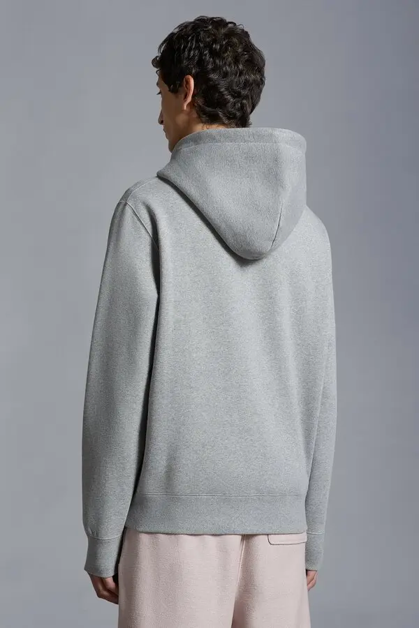 MONCLER グレー ハート型ロゴ パーカー XL Moncler Heart Popover Hoodie - Grey | Editorialist