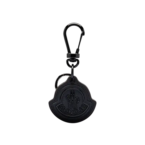 Moncler Logo Key Ring - Black | Editorialist