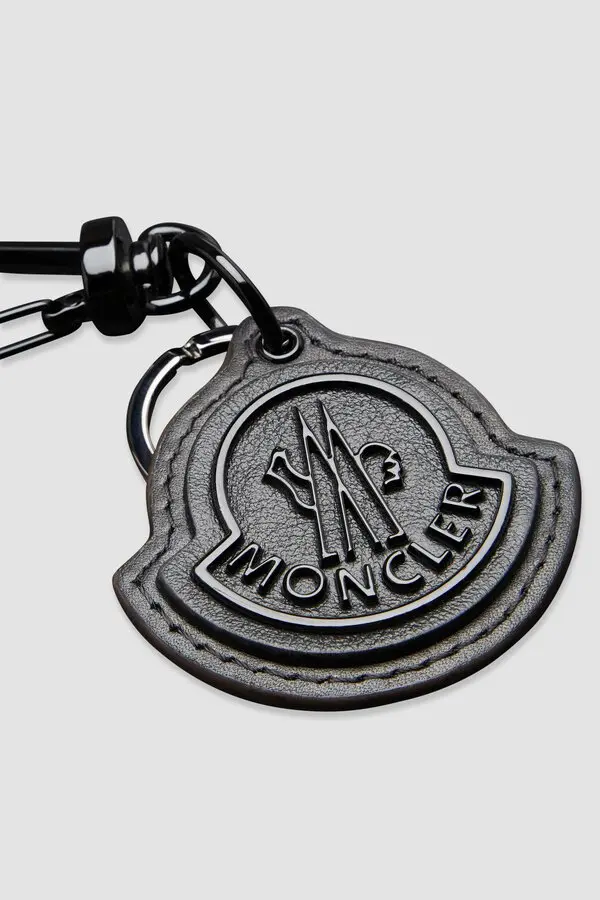 Moncler Logo Key Ring - Black | Editorialist