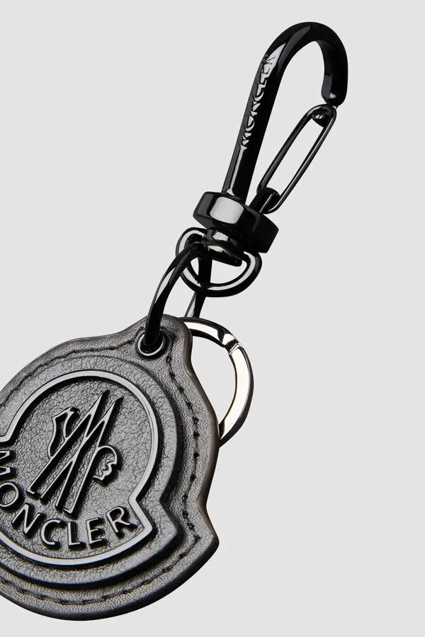 Moncler Logo Key Ring - Black | Editorialist