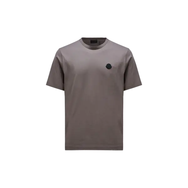 Moncler Vertical Logo T-Shirt - Grey | Editorialist