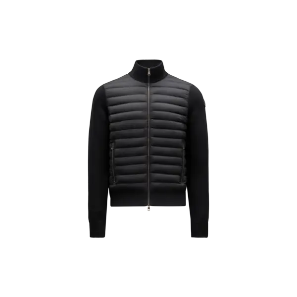 Moncler Padded Zip-up Cardigan - Black