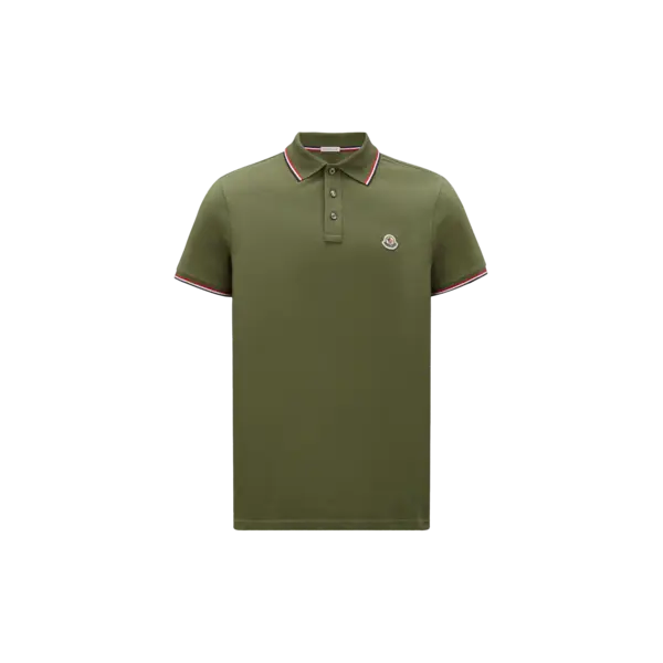Moncler Logo Patch Polo Shirt - Green