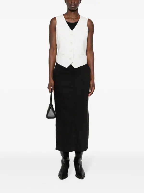 P.a.r.o.s.h Single-breasted Leather Waistcoat