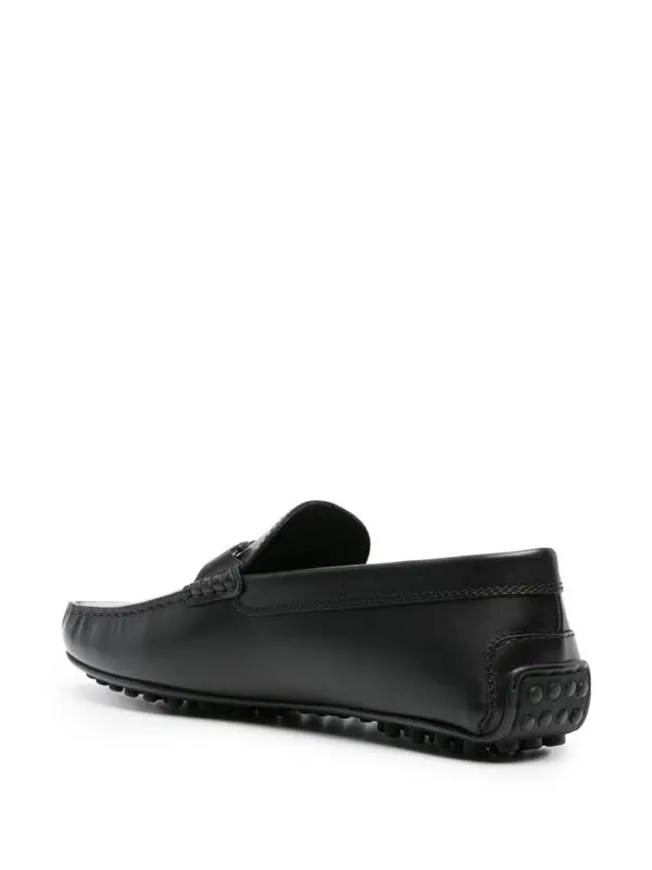 TOD'S City Gommino Leather Loafers - Black