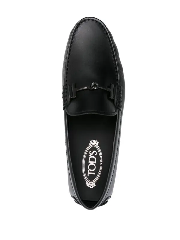 TOD'S City Gommino Leather Loafers - Black
