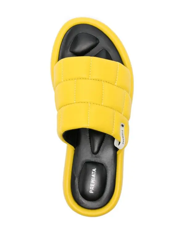 Premiata Quilted Leather Slides