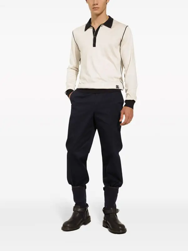 Dolce & Gabbana Logo-tag Tapered Trousers