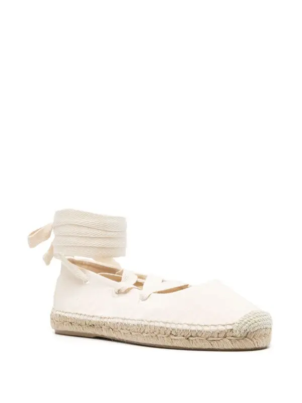 Polo Ralph Lauren Lace-up Flat Espadrilles - White