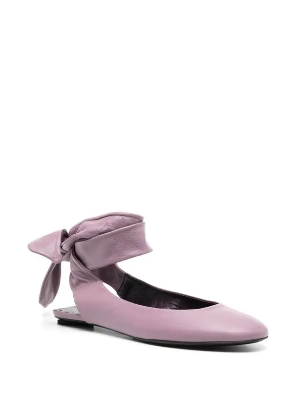 Attico Cloe Ballerina Flats - Purple