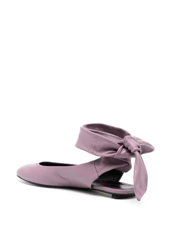 Attico Cloe Ballerina Flats - Purple
