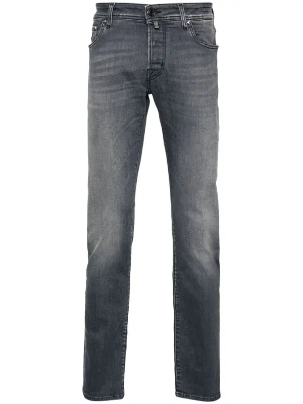 Jacob Cohen Mid-rise Slim-fit Jeans - Grey