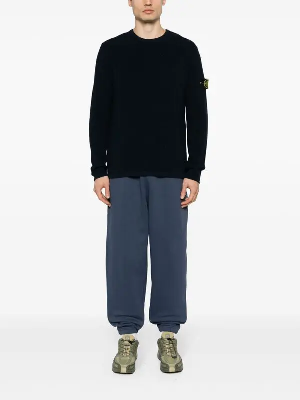 Stone Island Compass Cotton Jumper - Blue