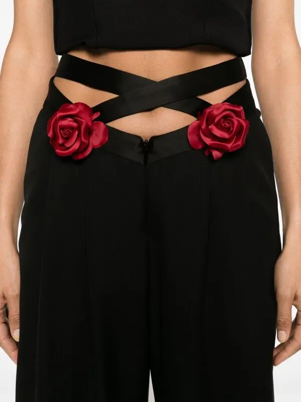 SEEN USERS Name Wrapped In Roses Tailored Trousers