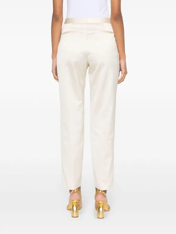 Fabiana Filippi Tailored Satin Trousers - Neutrals