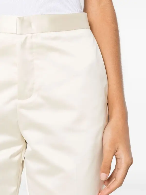 Fabiana Filippi Tailored Satin Trousers - Neutrals