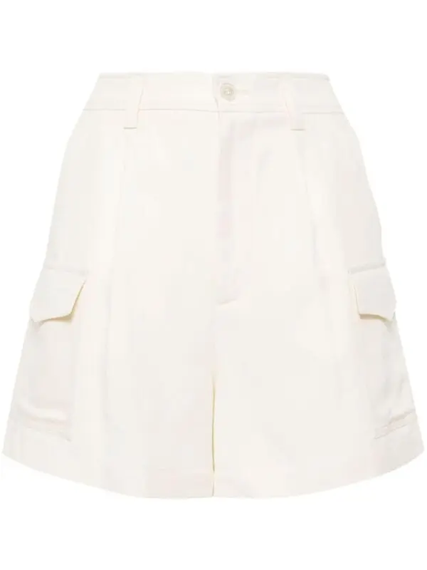 Woolrich Pleated Cargo Shorts - Neutrals