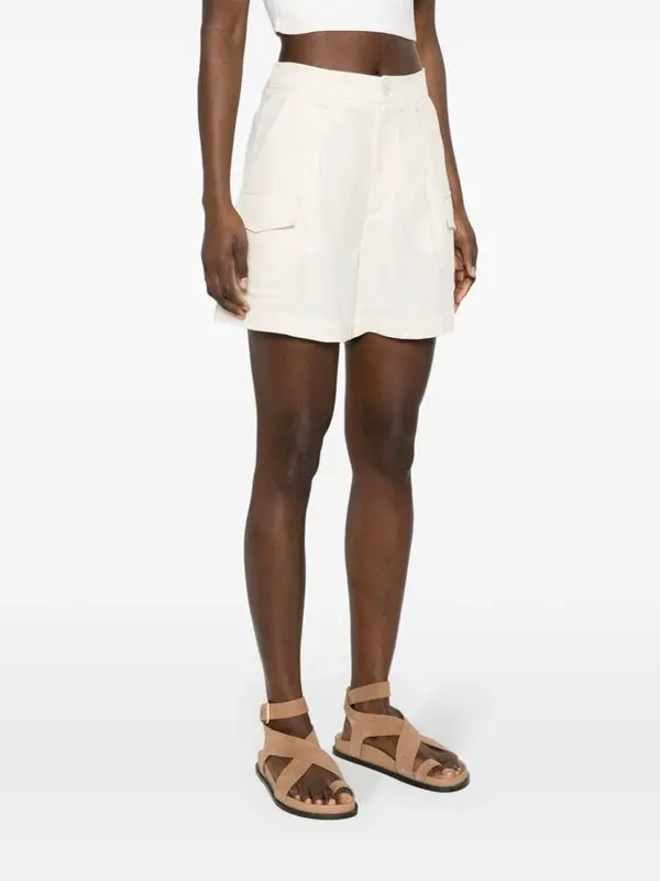 Woolrich Pleated Cargo Shorts - Neutrals