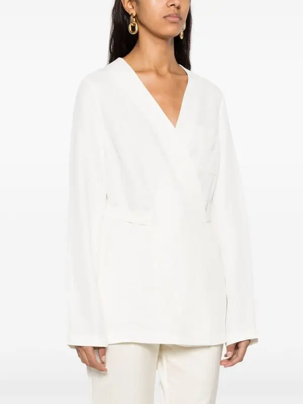 Fabiana Filippi No-lapels Wrap Blazer
