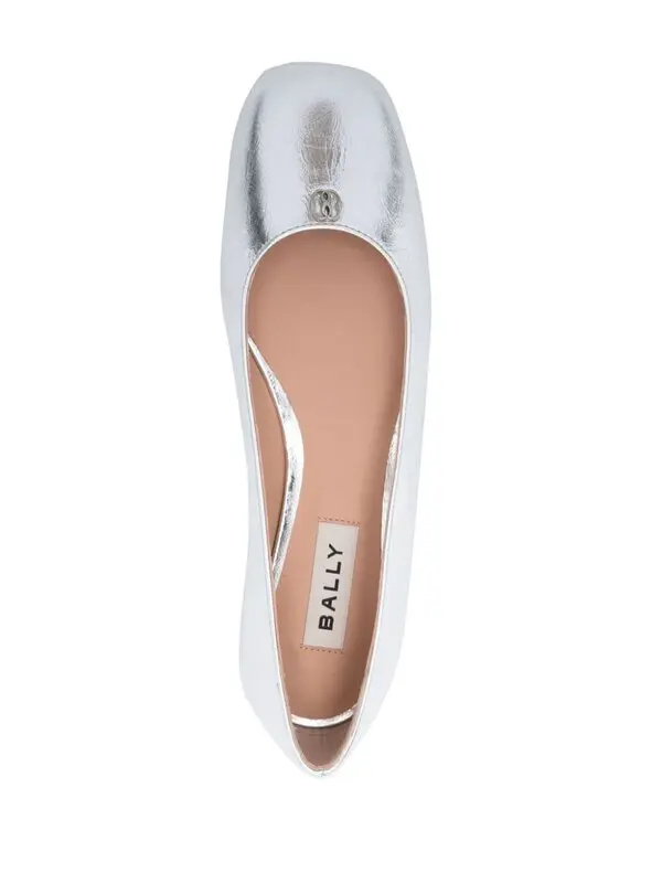 Bally Rina Leather Ballerina Shoes