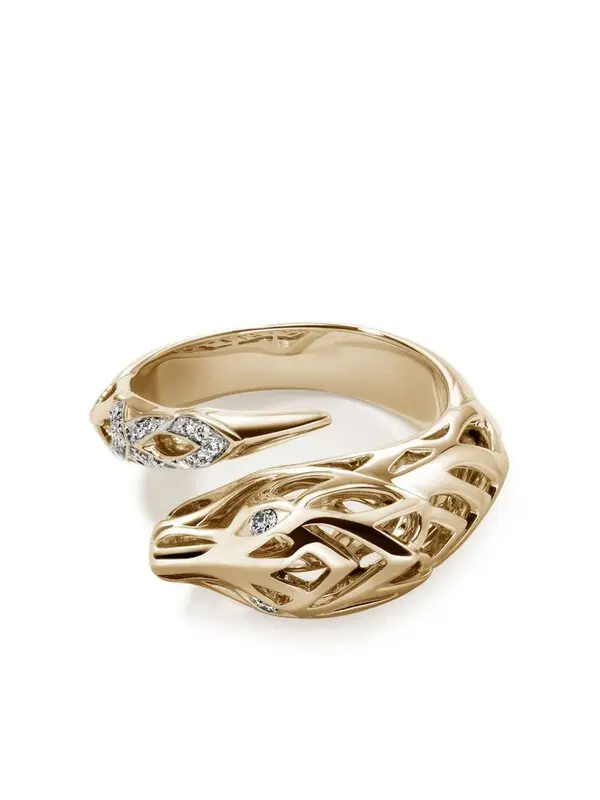 John Hardy 14kt Yellow Naga Ring - Gold