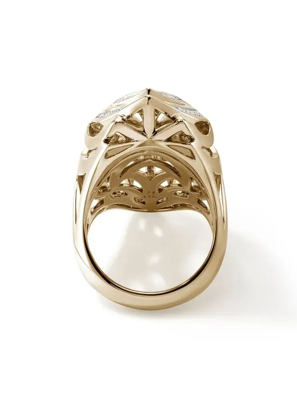 John Hardy 14kt Yellow Naga Saddle Ring - Gold