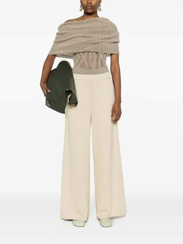 Gauchère Wide-leg Jersey Trousers