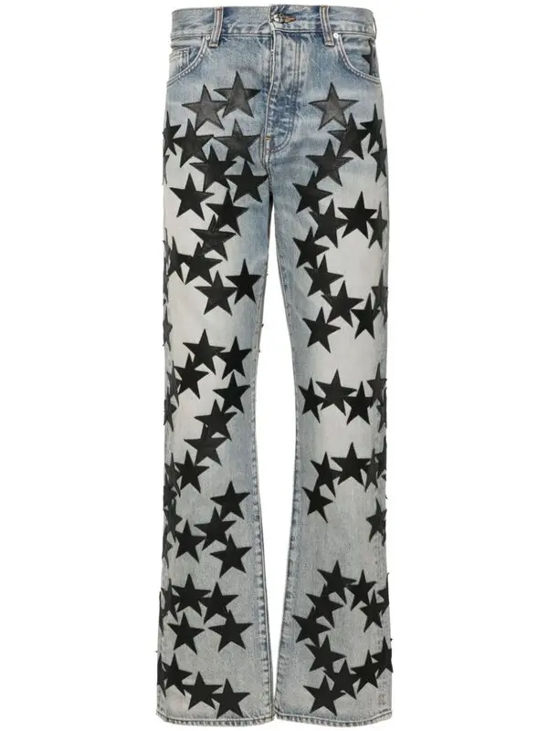 Amiri Chemist Mid-rise Straight-leg Jeans - Blue
