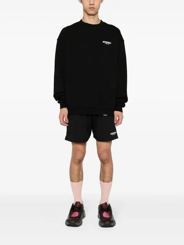 REPRESENT Perforated-design Shorts - Black