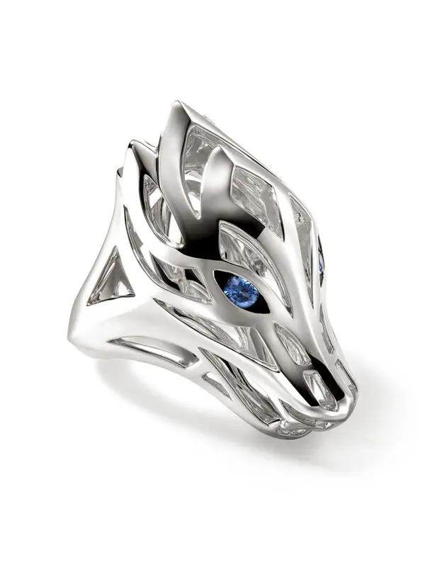John Hardy Naga Saddle Sterling- Ring - Silver
