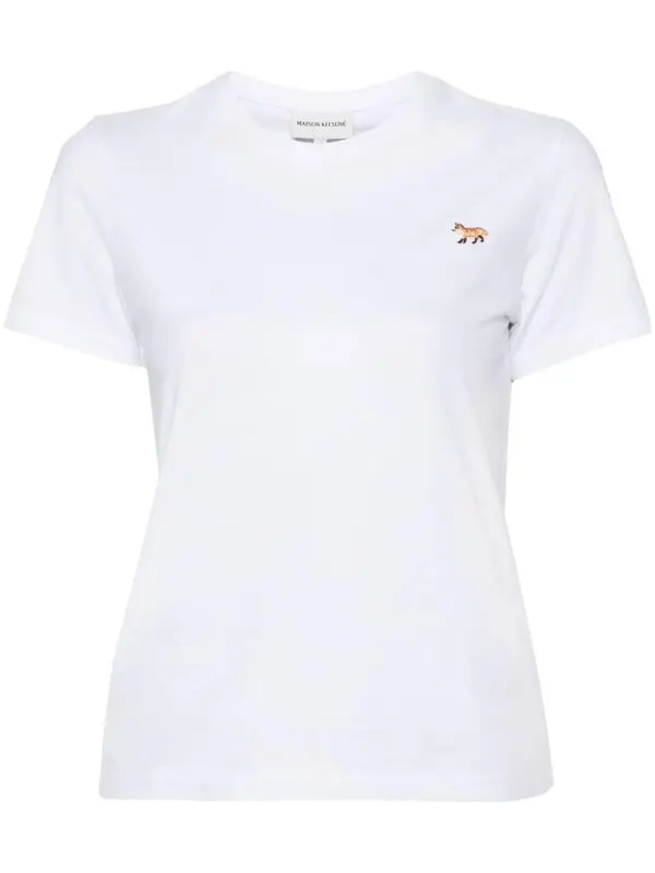 Maison Kitsuné Fox-motif T-shirt - White