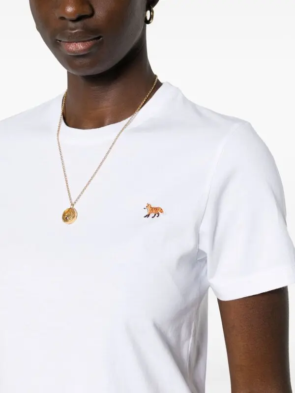 Maison Kitsuné Fox-motif T-shirt - White