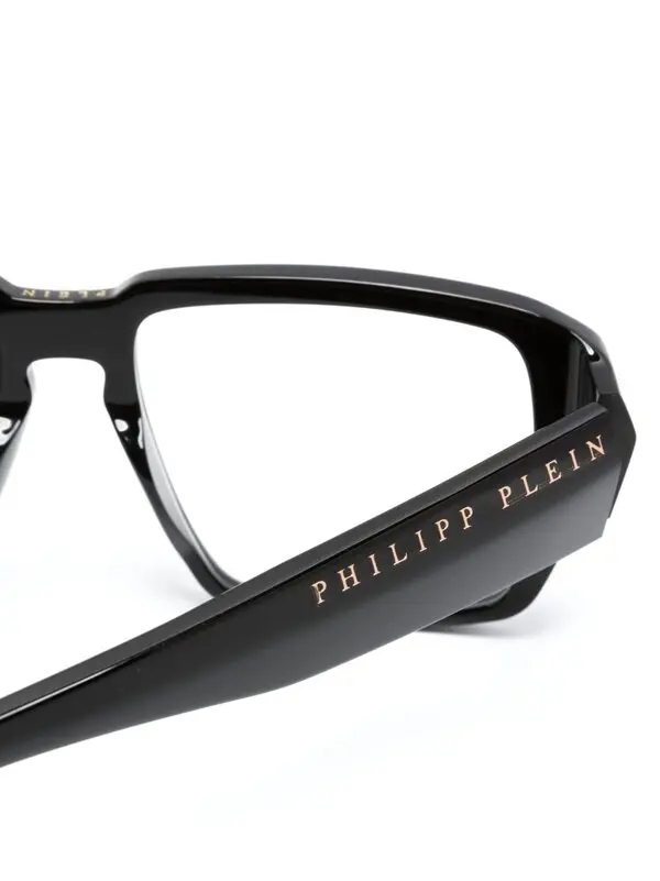 Philipp Plein Logo-print Square-frame Glasses