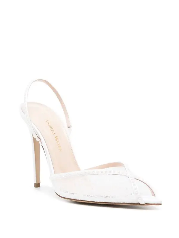 ANDREA WAZEN Katy 105mm Slingback Pumps