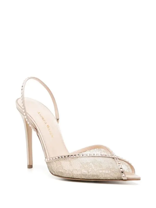 ANDREA WAZEN Katy 105mm Slingback Pumps