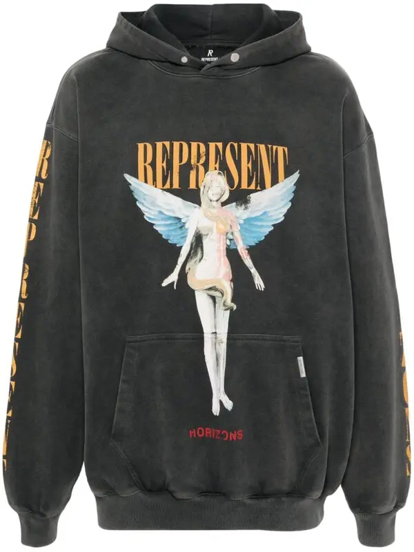 REPRESENT Reborn Graphic-print Hoodie