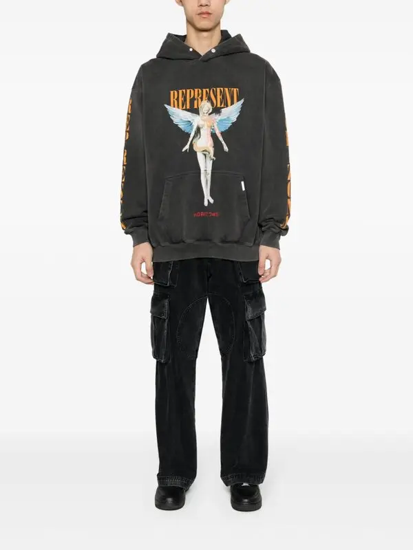 REPRESENT Reborn Graphic-print Hoodie