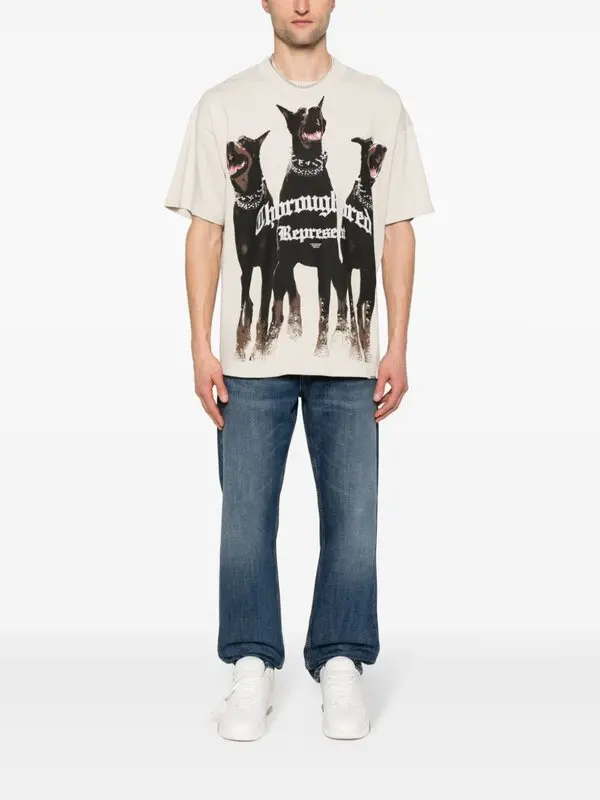 REPRESENT Thoroughbred Cotton T-shirt - Neutrals